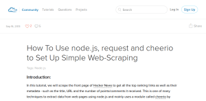 Cheerio Website Crawler Tutorials | Potent Pages